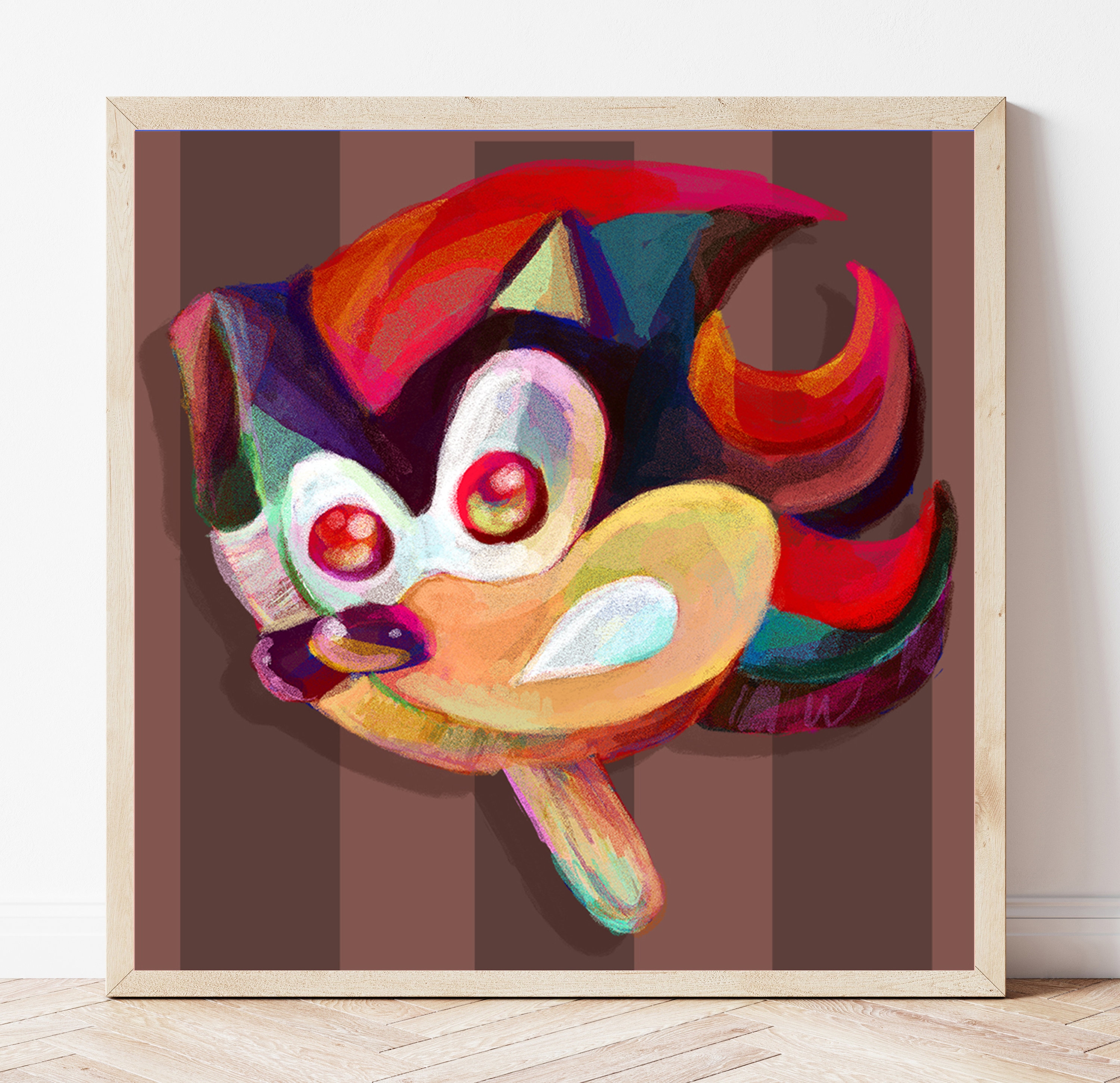 Sonic and Shadow the Hedgehog Wall Art Print, Gift for Sonic Fans ...