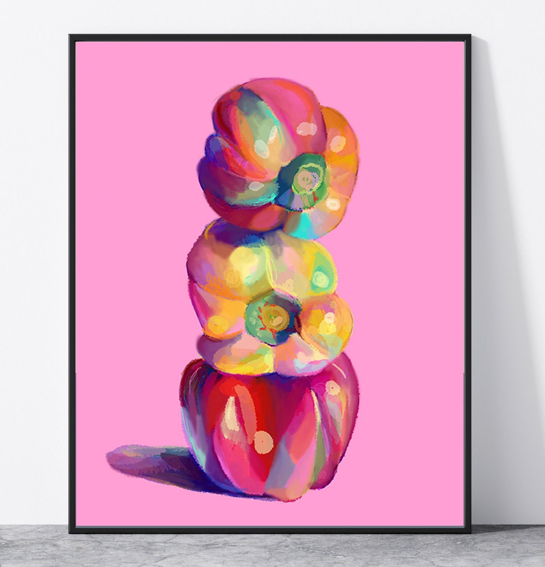 Pepper Stack Art Print - Etsy