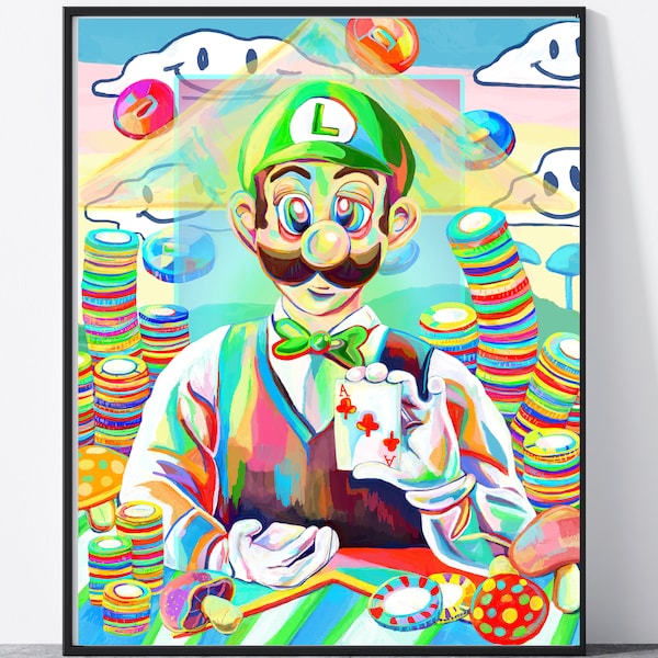Luigi Poster - Etsy