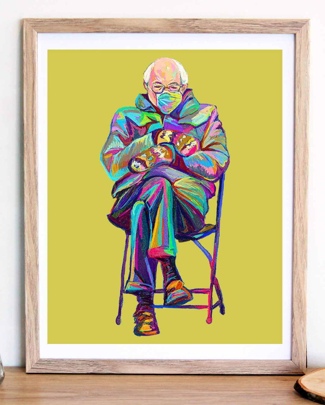 Bernie in Chair 8 X 10 Inch. Art Print - Etsy