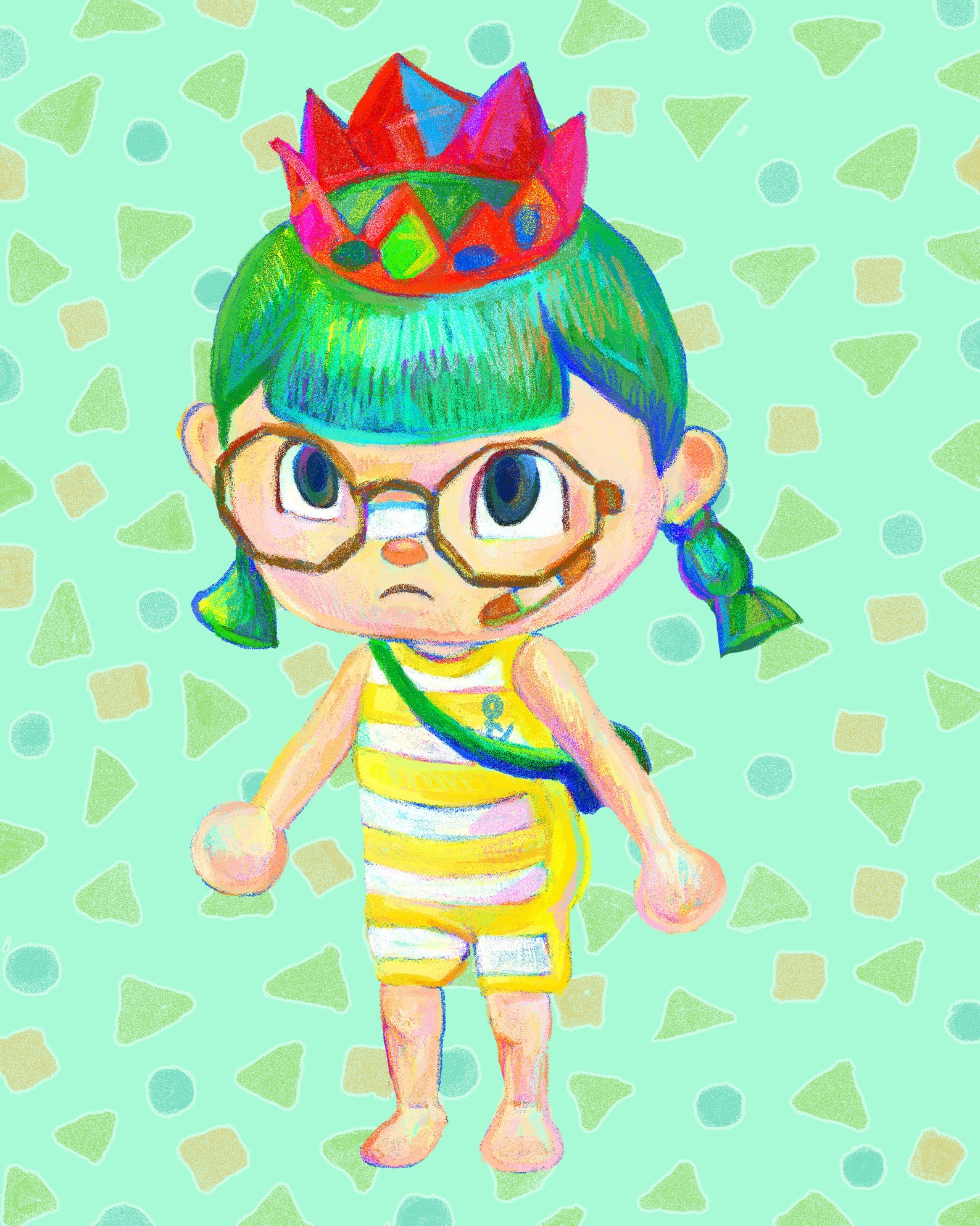 Custom Animal Crossing Digital Portrait - Etsy