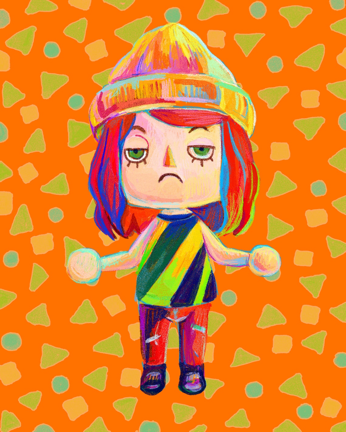 Custom Animal Crossing Digital Portrait - Etsy