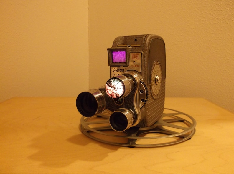 Home Movie Theatre Nightlight 1950's 8mm Camera LED Remote Control Mood ...