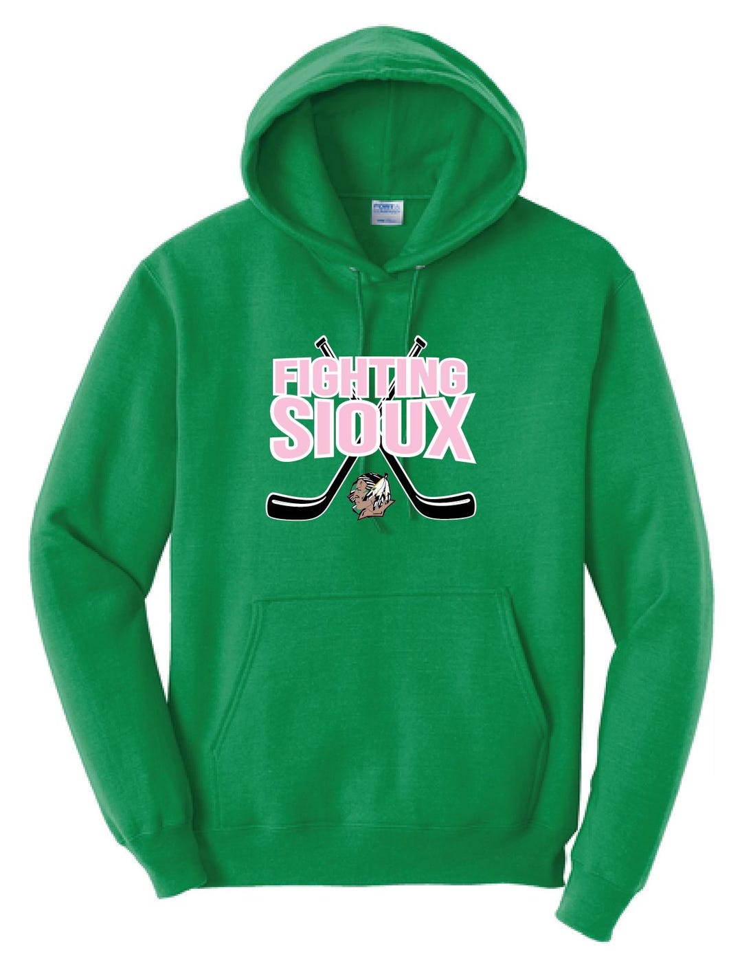 Hoodie Fighting Sioux Hockey Sweatshirt Pink - "officially Licensed" - Etsy