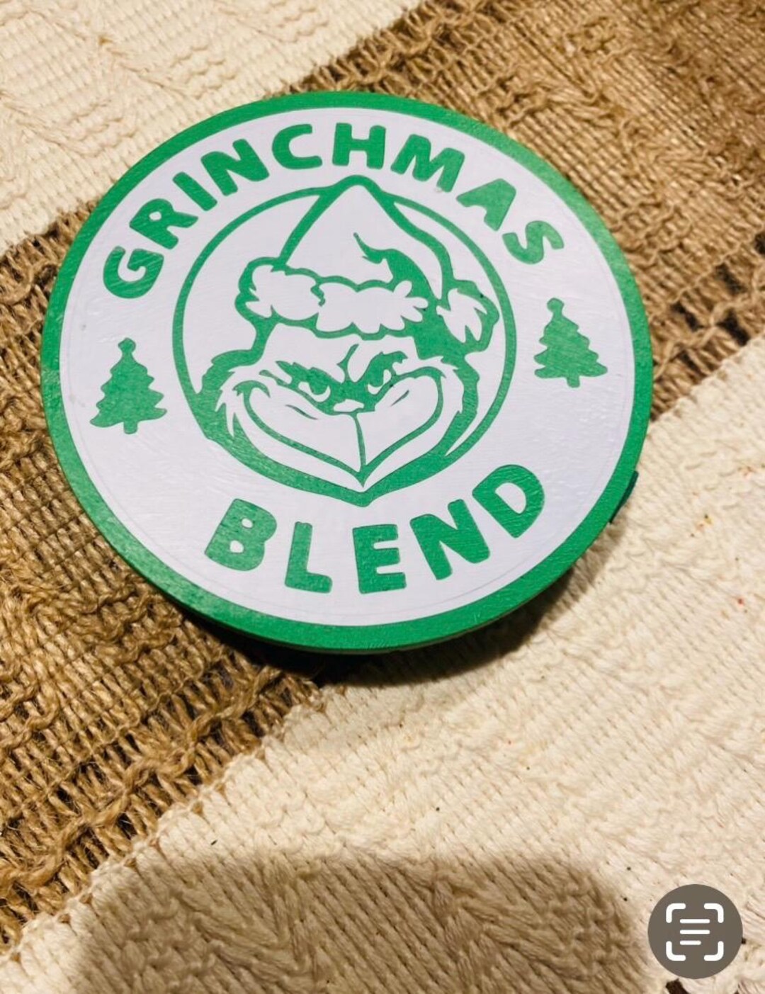 Set of 4 Grinch Wood Drink Coasters Christmas Mr. Grinch - Etsy