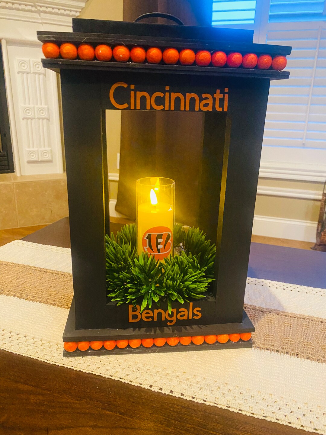 Cincinnati Bengals Lantern Bengals Gift Bengals Decor Cincinnati ...