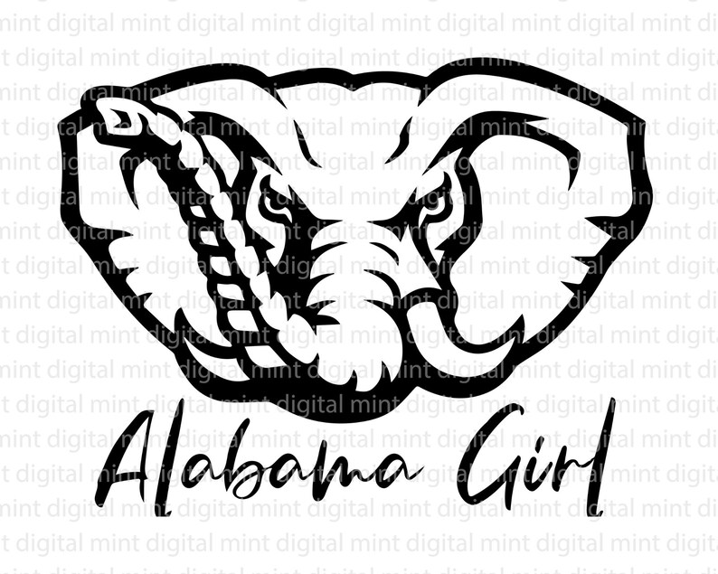 Alabama Girl Png Alabama Png Roll Tide University Of Etsy