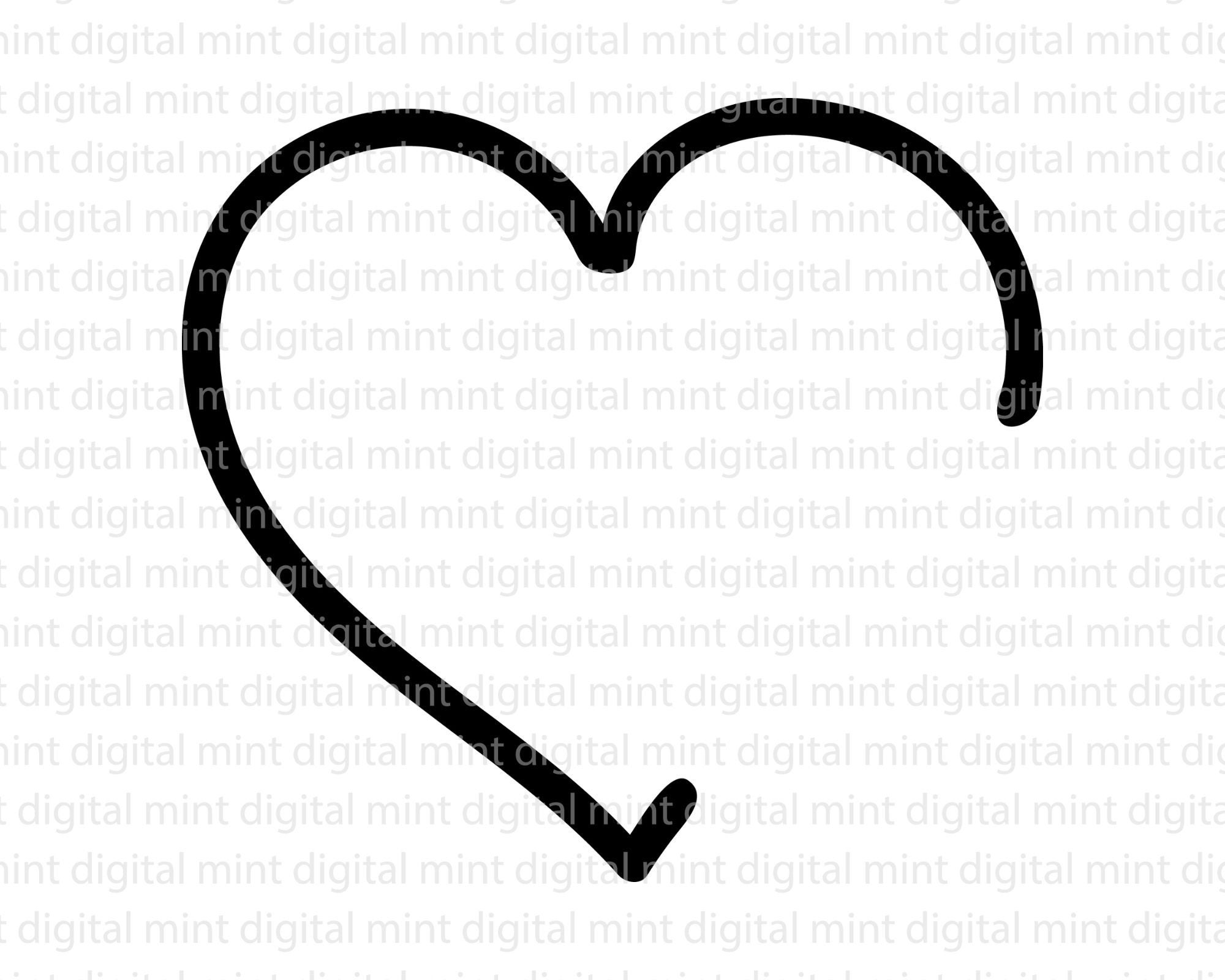 Nombre del corazón SVG / Heart Frame svg / png / dxf / eps | Etsy España