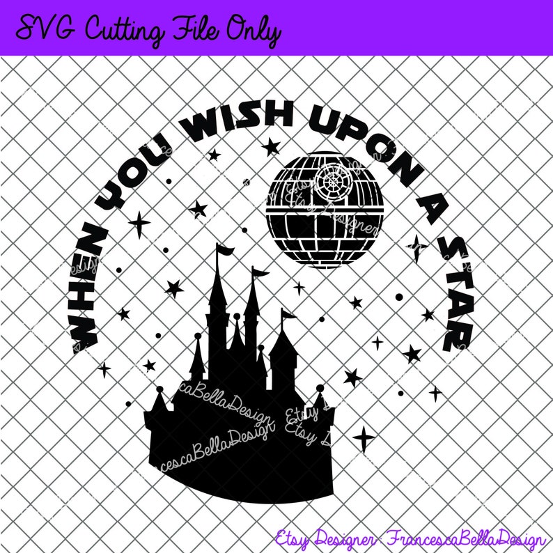 SVG File When You Wish Upon a Star Disney | Etsy