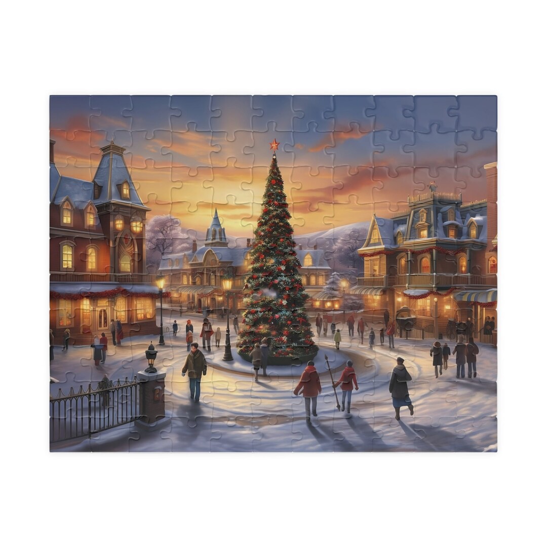 Victorian Christmas Village Jigsaw Puzzle for Adults and Kids, Perfect ...