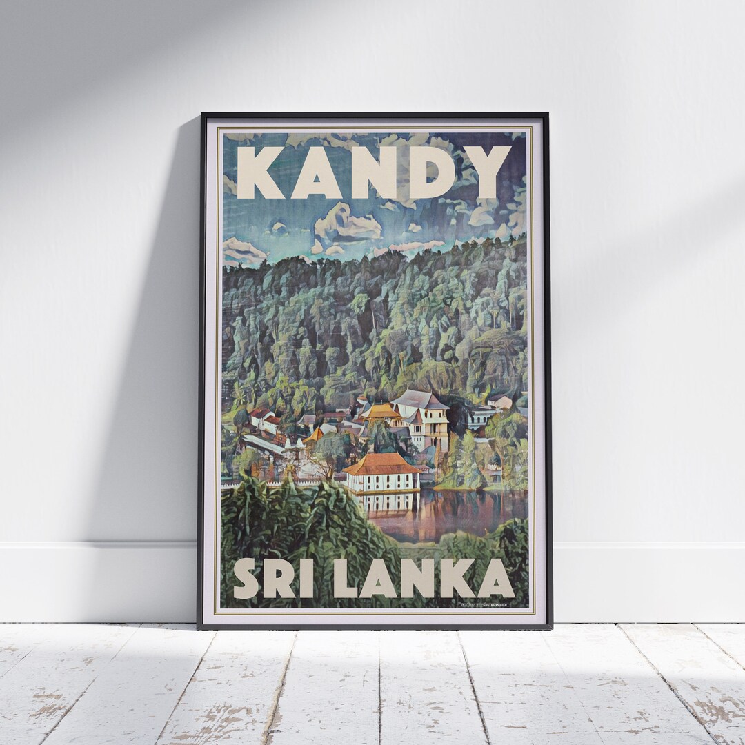 Kandy Poster Temple of the Tooth by Alecse | Limited Edition Sri Lanka ...