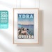 Hydra Poster Ydra greek by Alecse Limited Edition Greece Travel Poster ...