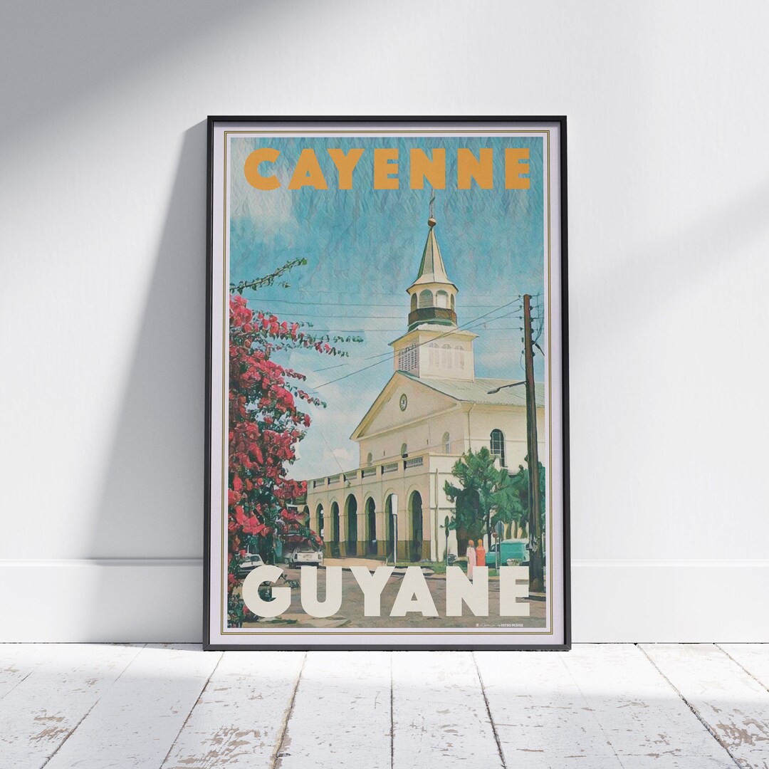 Cayenne Poster St Sauveur by Alecse | Limited Edition Guyana Poster ...