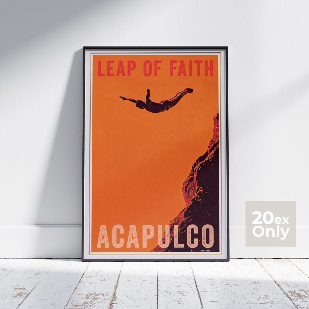 Acapulco Poster Leap of Faith by Alecse Collector Edition 20ex 60x90cm ...