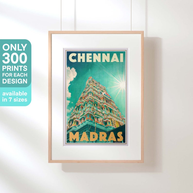 Chennai Poster Madras by Alecse Limited Edition India - Etsy