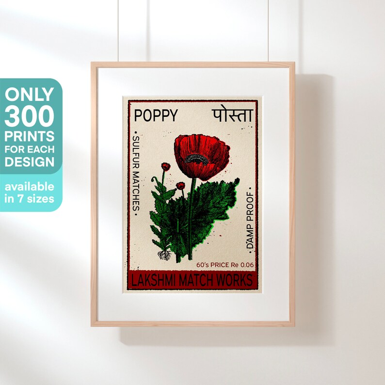 Poppy Poster by Shree the Great Indian Decor™ Limited | Etsy