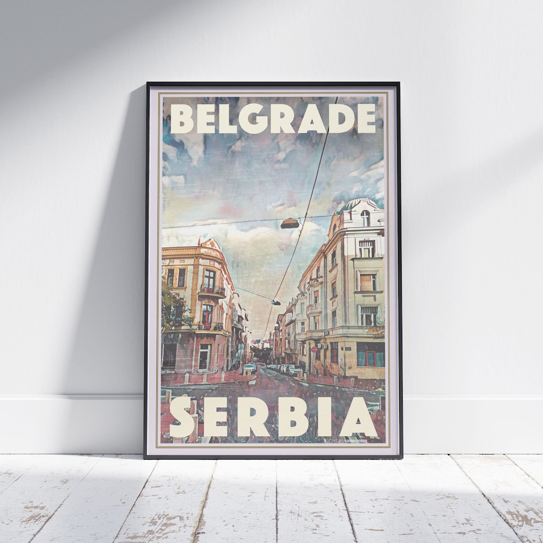 Serbia Poster Belgrade by Alecse Limited Edition Serbia - Etsy UK