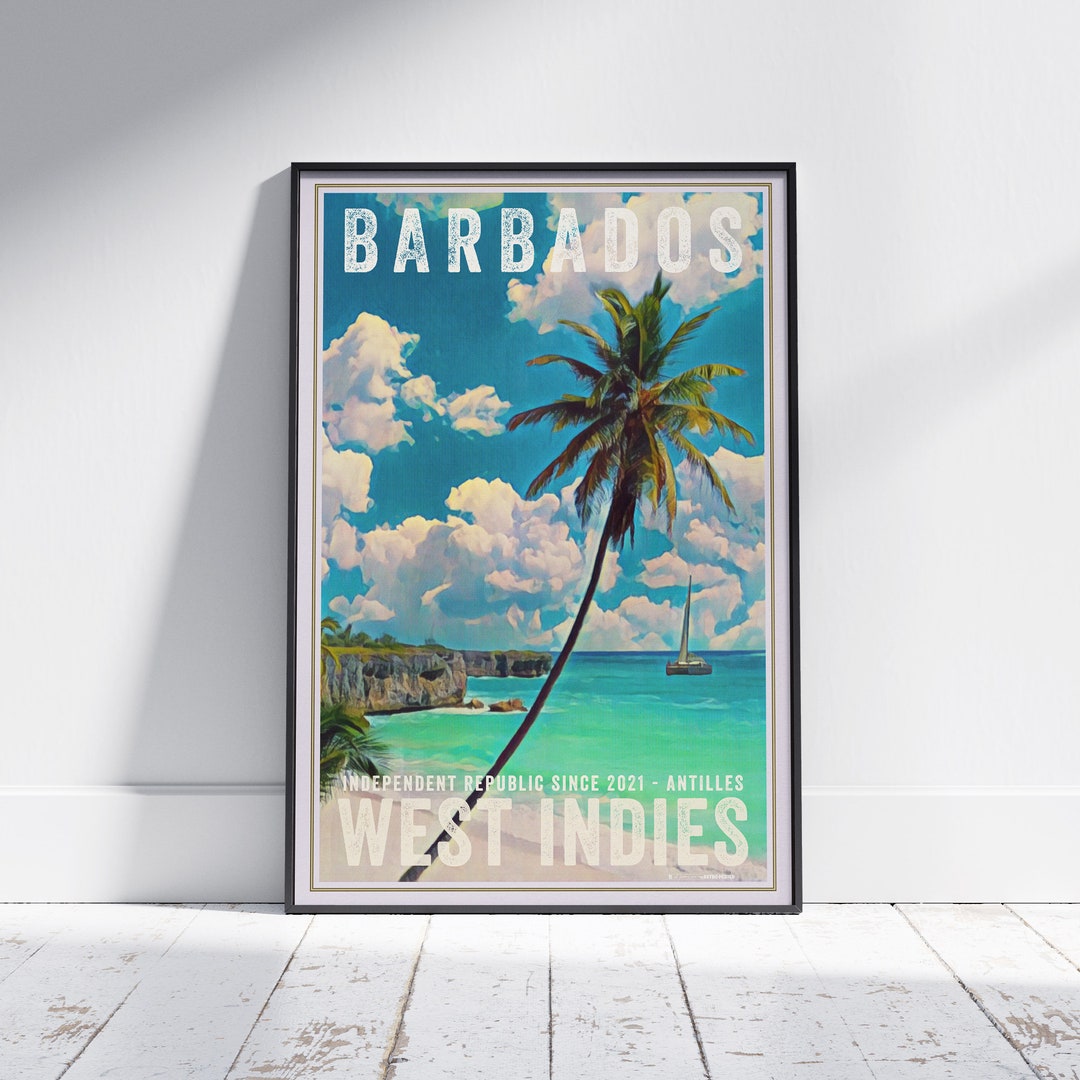 Barbados Poster West Indies by Alecse Limited Edition Travel Poster of ...