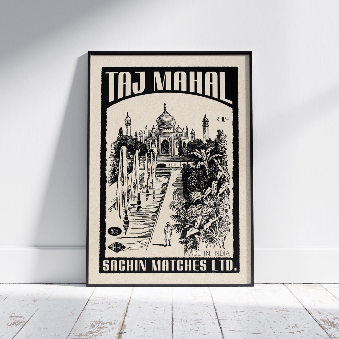 Taj Mahal Poster by Shree | Limited Edition | the Great Indian Decor ...