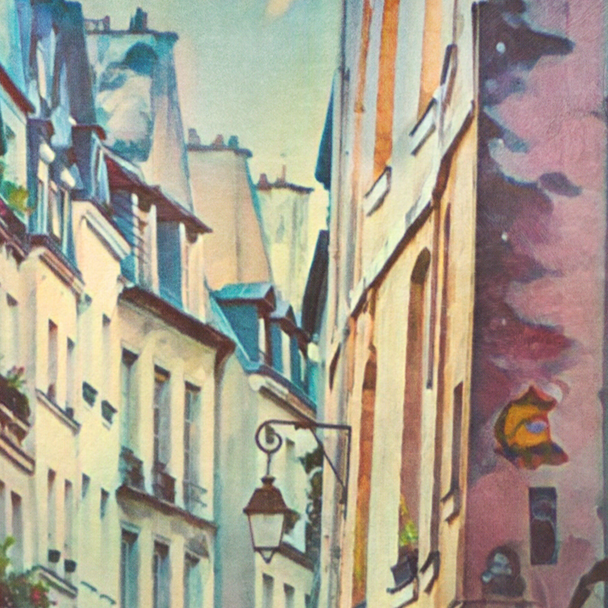 Paris Poster Marais by Alecse | Limited Edition France Travel Poster ...