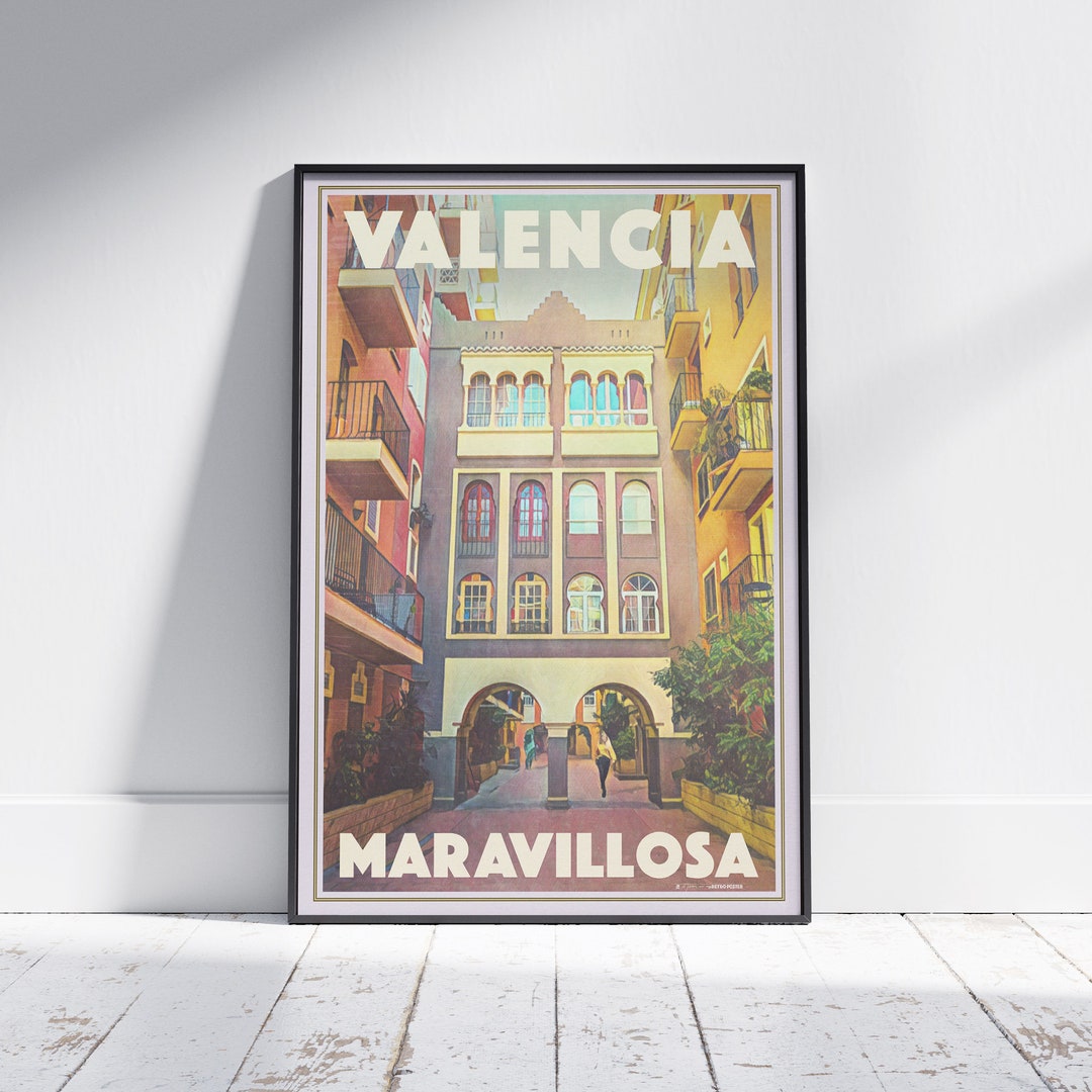 Valencia Poster Maravillosa by Alecse Limited Edition Spain Travel ...
