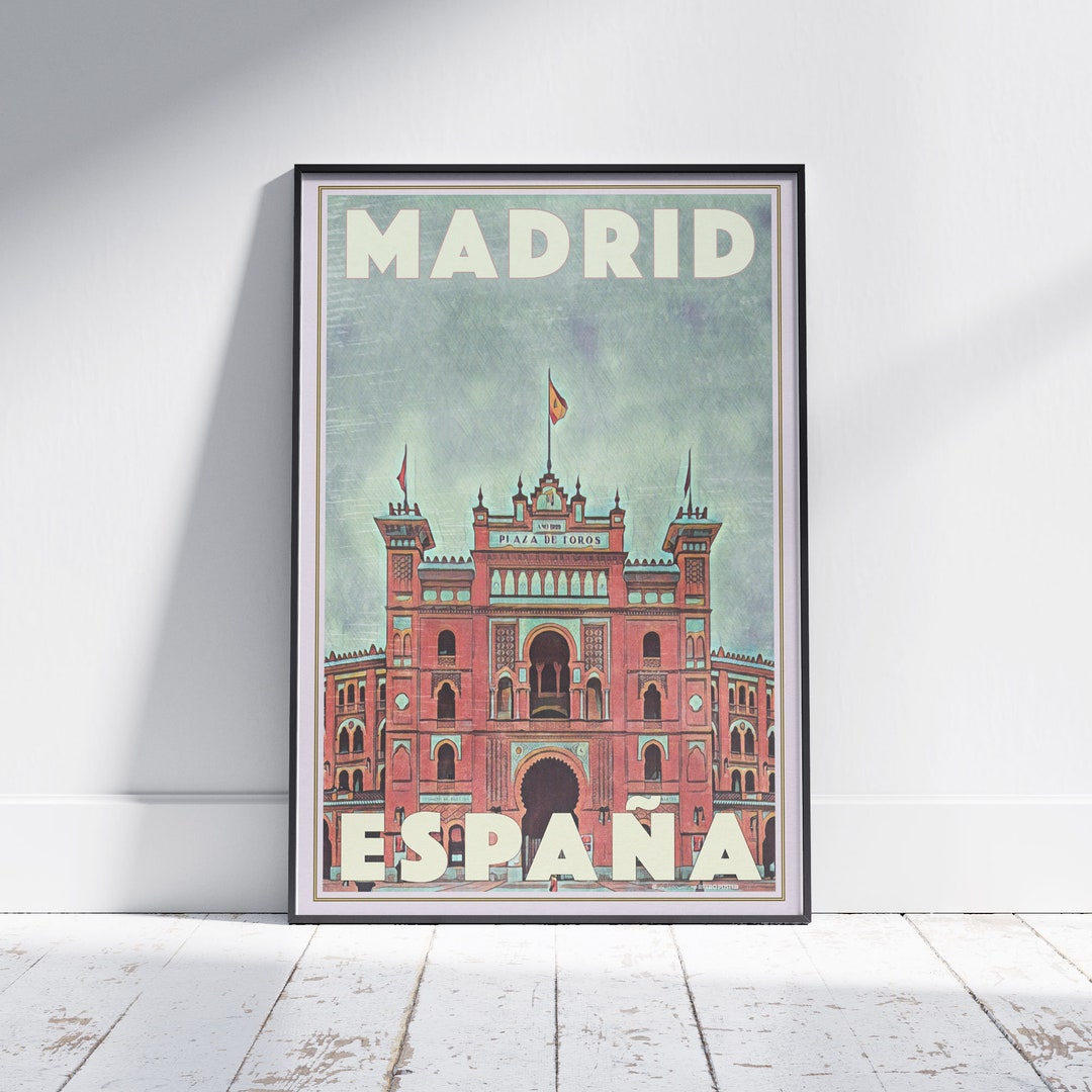 Madrid Poster Plaza De Toros by Alecse Limited Edition Spain Travel ...