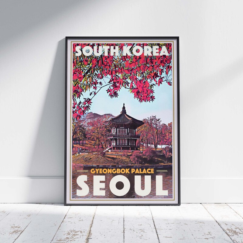 Korea Travel Poster - Etsy