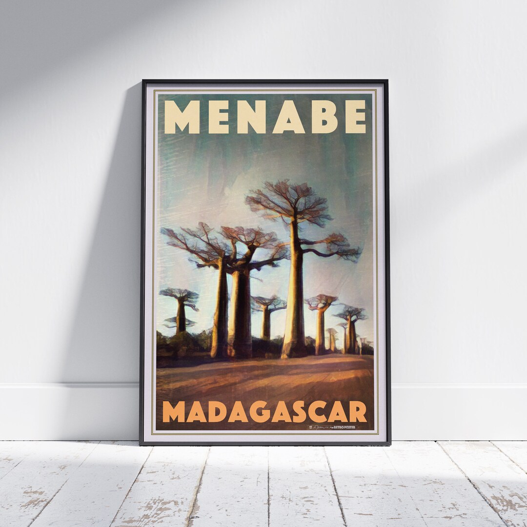 Madagascar Poster Menabe Baobab by Alecse | Limited Edition ...