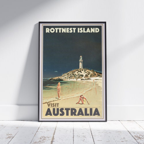 Rottnest Island Poster by Alecse Limited Edition Australia - Etsy