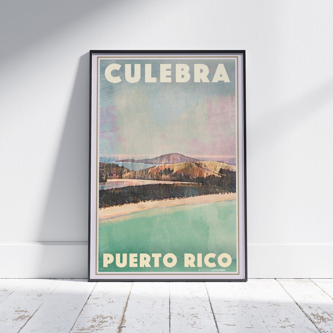 Culebra Poster Flamingo Beach by Alecse | Limited Edition | Puerto Rico ...