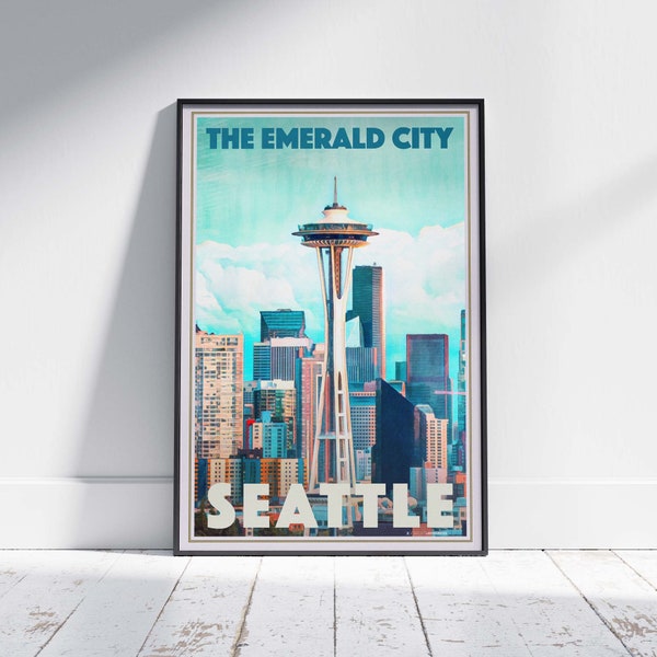 Seattle Poster - Etsy