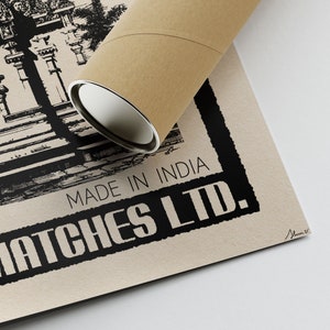 Vintage Pondicherry Poster Places of India Original Design by Shree X ...