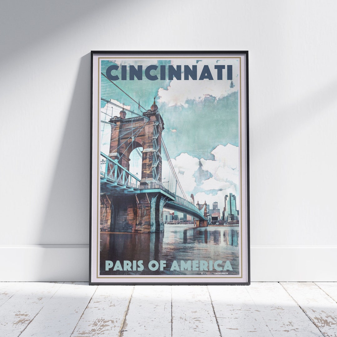 Cincinnati Poster Panam by Alecse | Limited Edition US Travel Poster ...