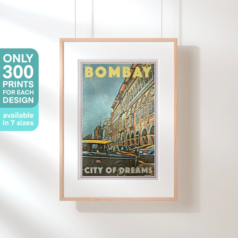 Bombay Poster City of Dreams by Alecse Limited Edition - Etsy