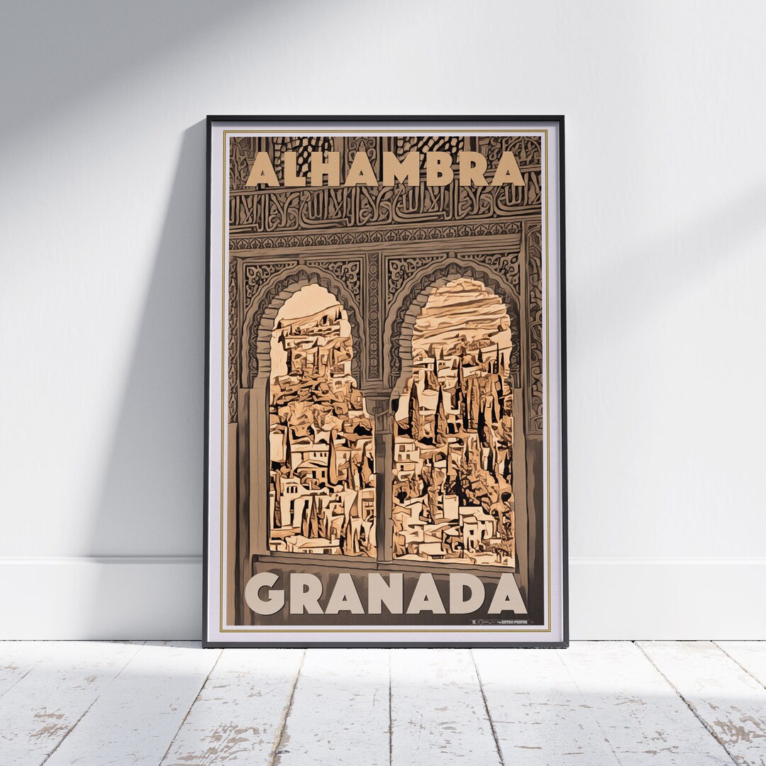 Alhambra Poster Windows by Alecse Original Edition 300ex - Etsy