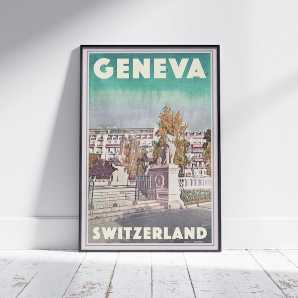 Geneva Travel Poster - Etsy