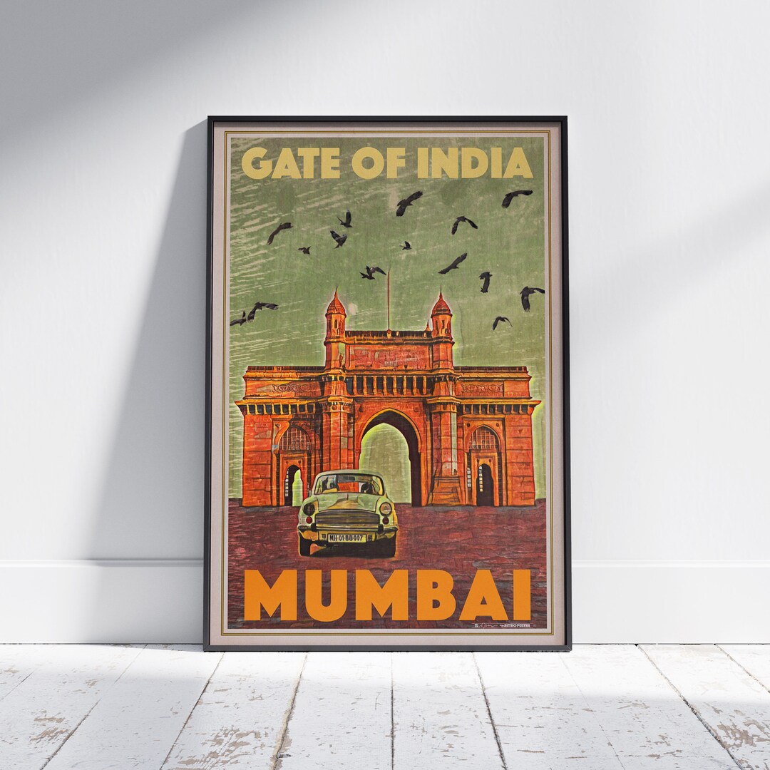 Poster Mumbai Gateway of India by Alecse | Limited Edition | Vintage ...
