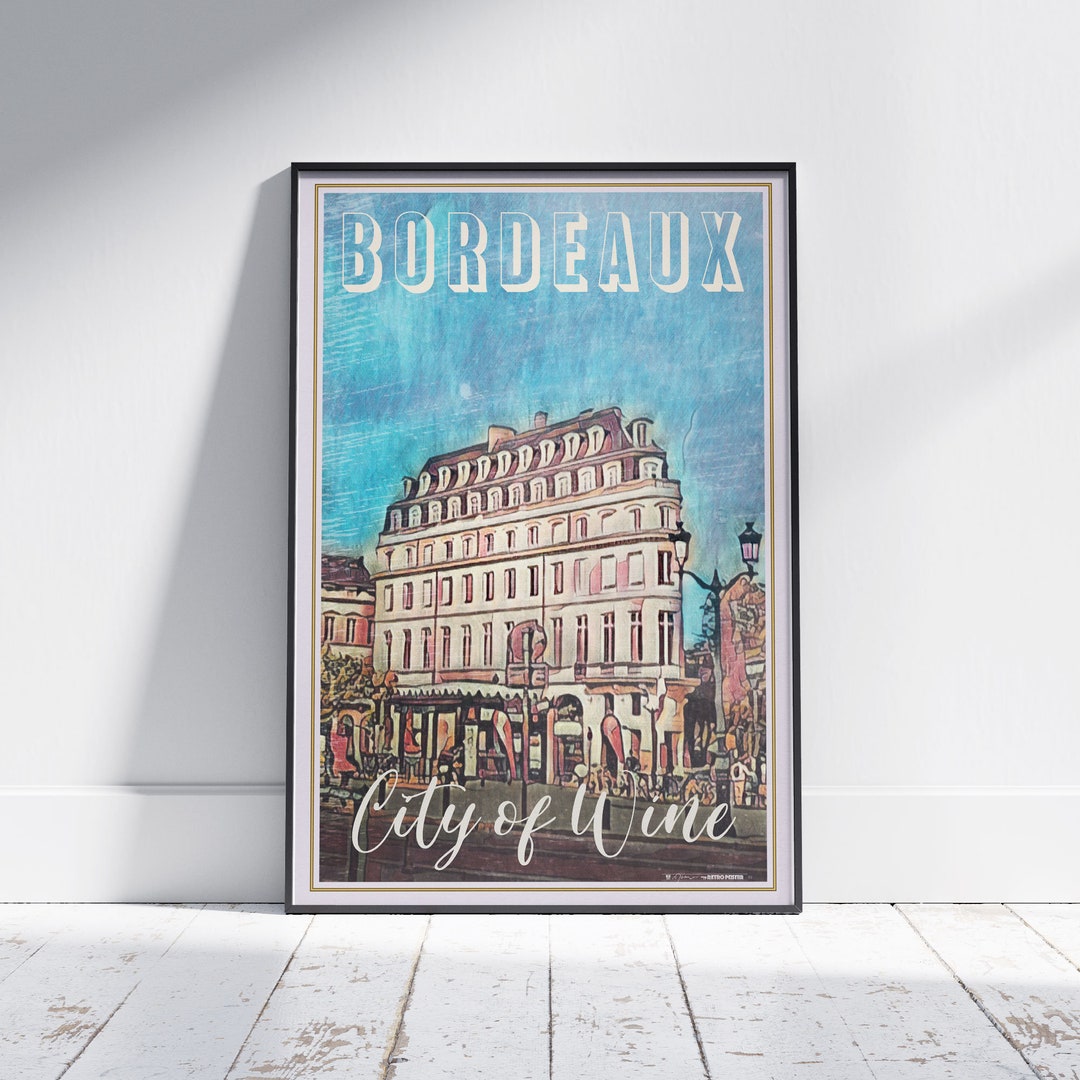 Bordeaux Poster City of Wine by Alecse Limited Edition French Travel ...