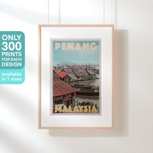 Penang Poster Fishing Village by Alecse Limited Edition Penang Print ...
