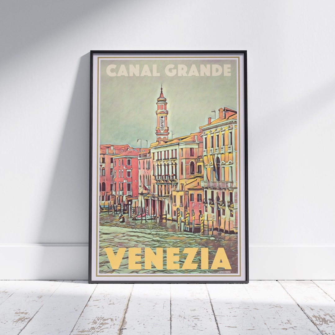 Venice Poster Venezia Canal Grande by Alecse | Limited Edition | Venice ...