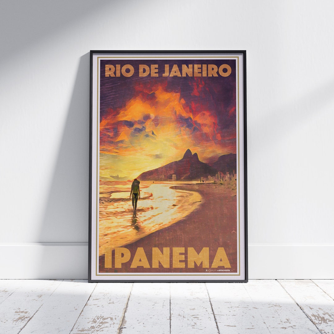 Ipanema Poster The Girl From Ipanema By Alecse Limited Edition Brazil 2708