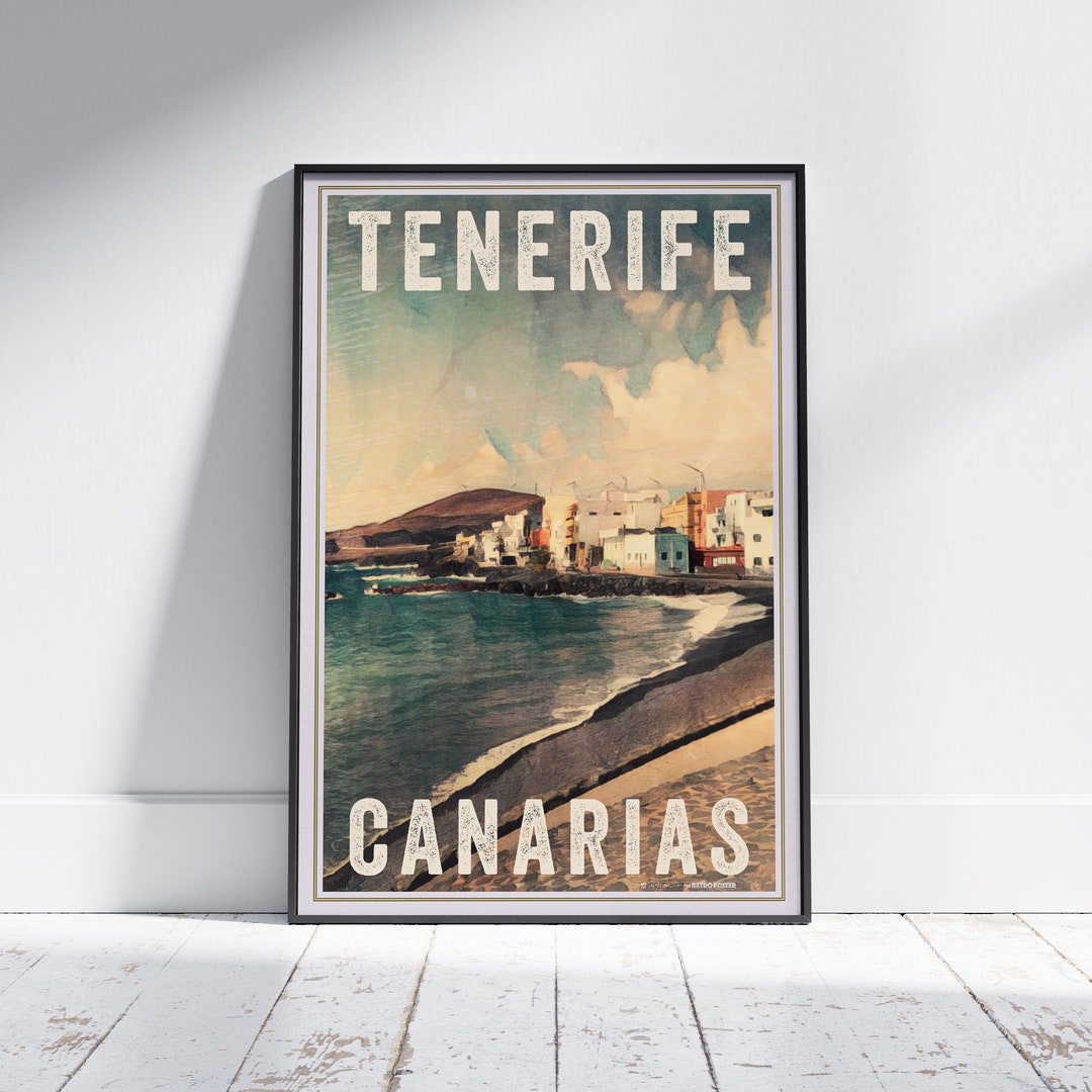 Tenerife Poster Coastline by Alecse | Limited Edition | Canary Islands ...