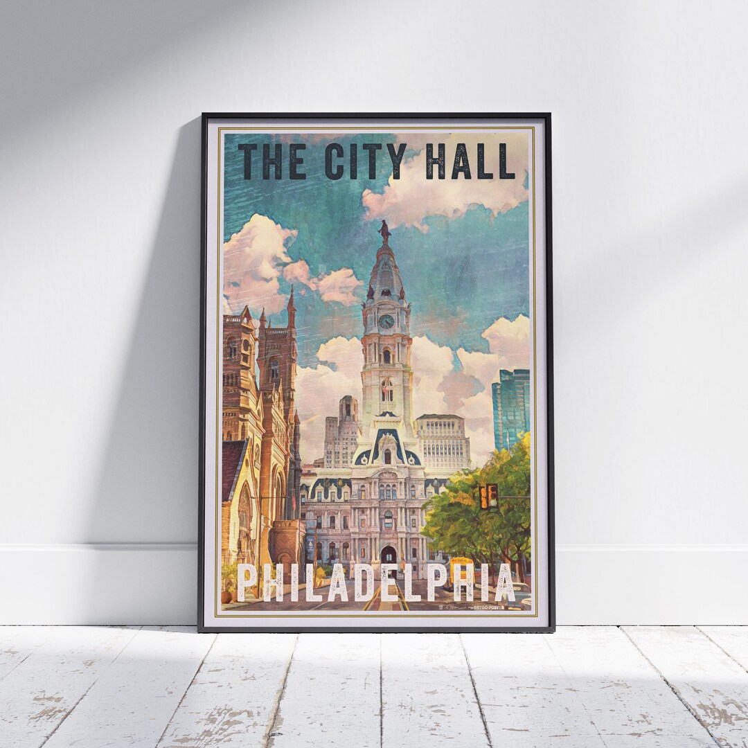 Philadelphia Poster City Hall by Alecse Limited Edition Pennsylvania ...