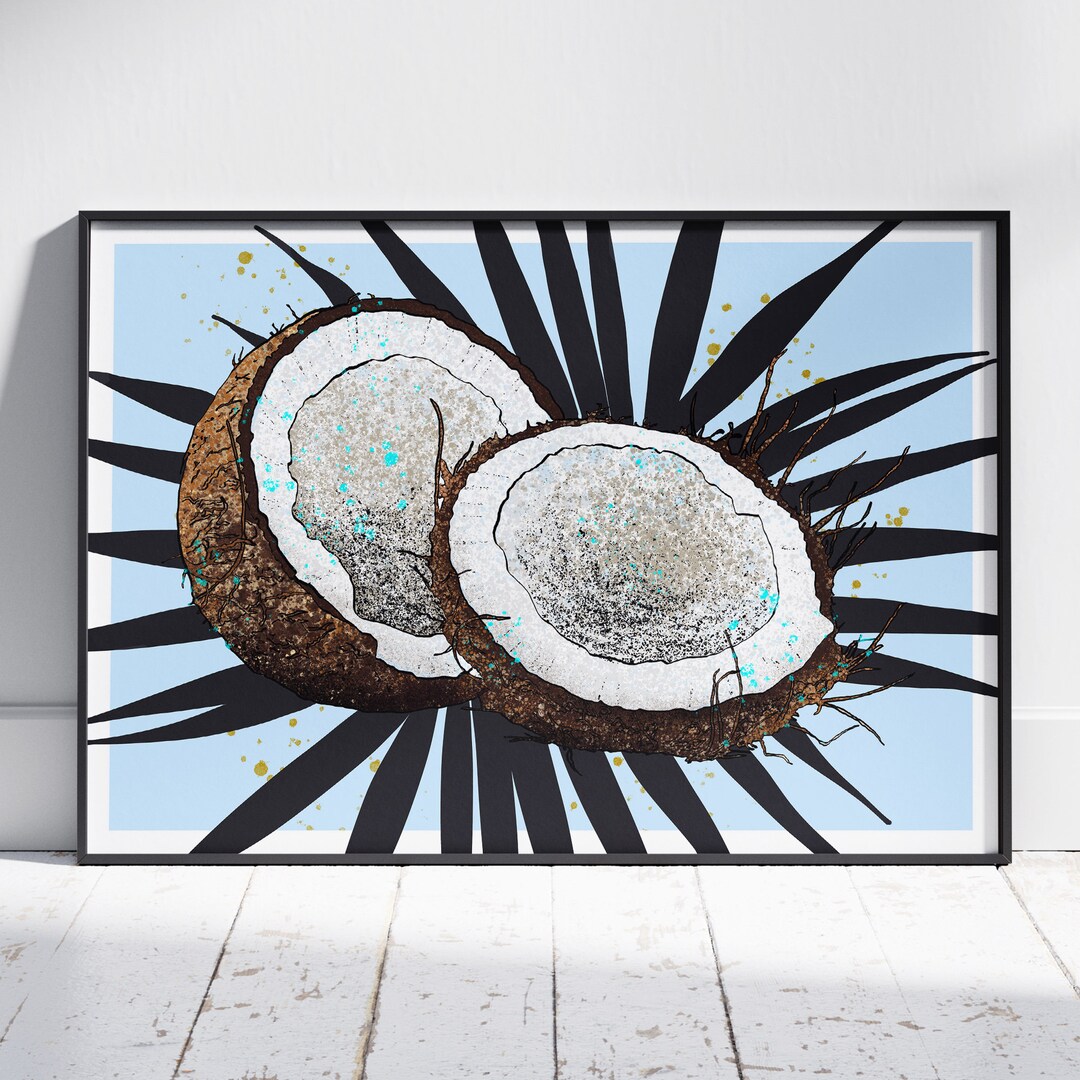 Coconut Poster Coco Drip by Cha X Vintage Exotics™ | Limited Edition ...