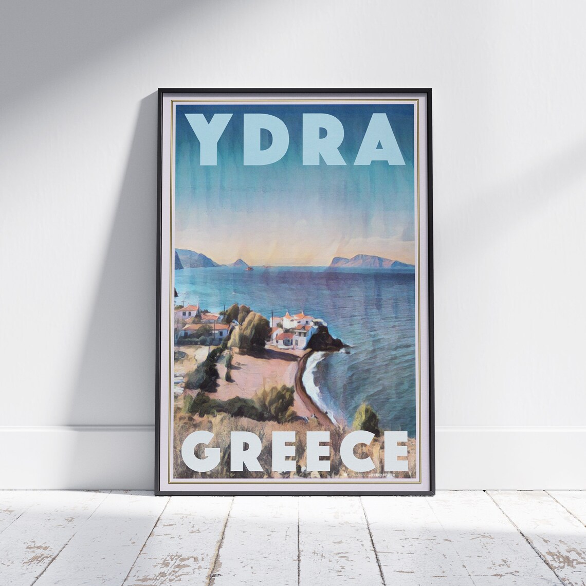 Hydra Poster Ydra greek by Alecse Limited Edition Greece - Etsy
