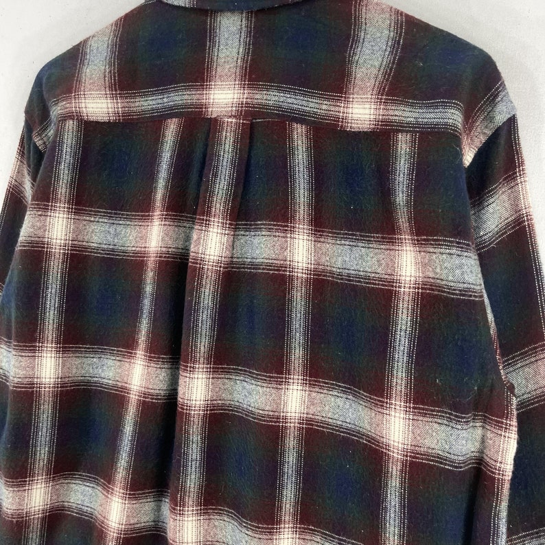 Vintage Y2K COVINGTON Plaid Shadow Flannel Medium Checkered Multicolor ...