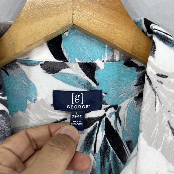 Vintage GEORGE Hawaii Shirt Large 90's Hawaiian Beach… - Gem