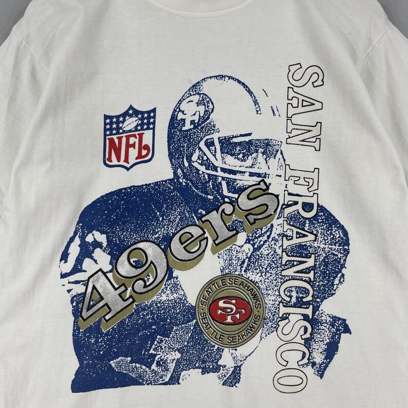Vintage FORTY NINERS Nfl Tshirt Medium 1990s Nfl American Football ...