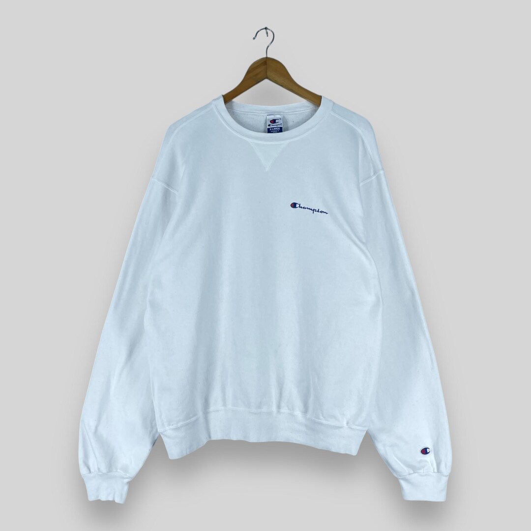 Vintage 90's CHAMPION Script Logo Sweatshirt Xlarge Champion Sportswear ...