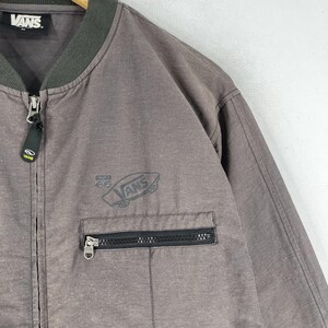 Vintage 1990s VANS Bomber Style Jacket Medium Vans of the Walls ...
